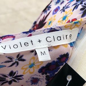 Violet & Claire | Tops | Violet And Claire Floral Top With Belle ...